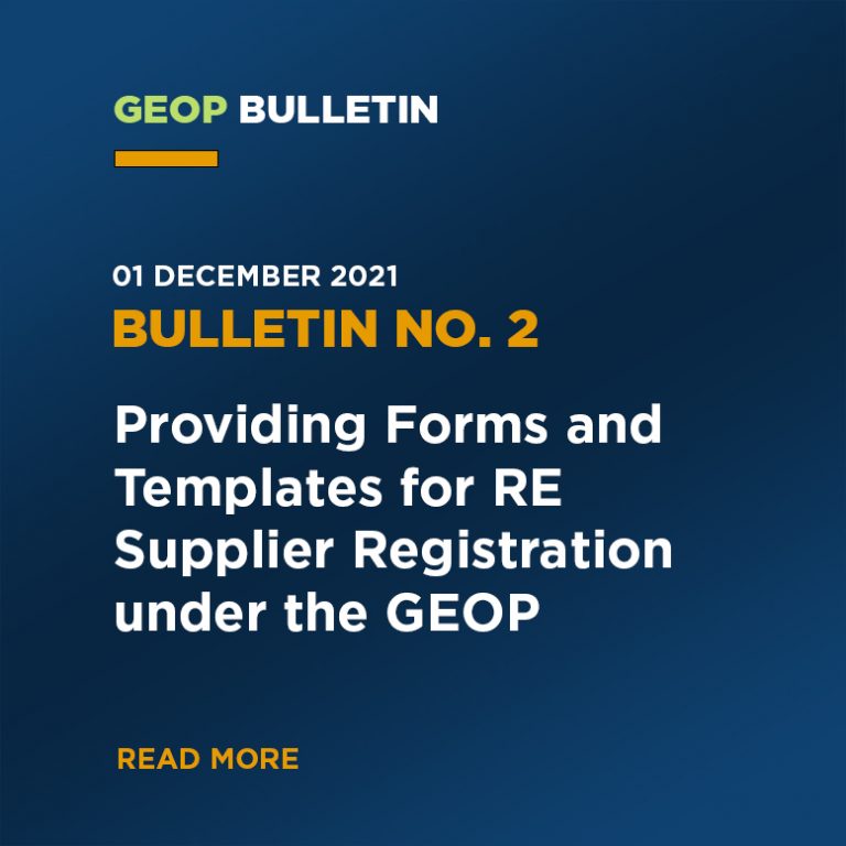 GEOP – IEMOP | Independent Market Operator of the WESM