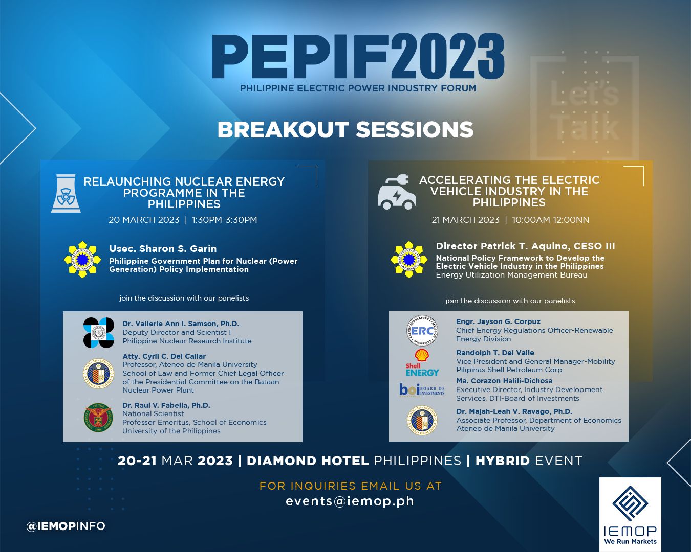 PEPIF 2023 – IEMOP | Independent Market Operator of the WESM