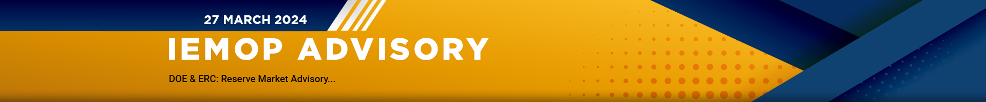 IEMOP | Independent Market Operator of the WESM – We Run Markets