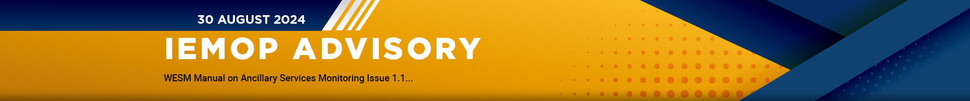 IEMOP | Independent Market Operator of the WESM – We Run Markets